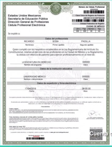 Cedula profesional digital: formato y medidas de seguridad - neoleonés.com